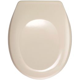 WC-Sitz Wenko, beige, Duroplast, WC-Sitze, "Bergamo"