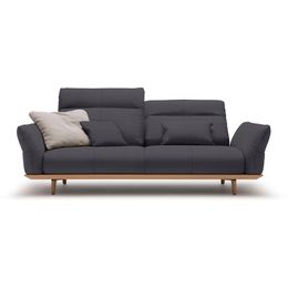 3-Sitzer, B:208cm H:103cm T:100cm, schwarz, CREATION BY ROLF BENZ, Chenille COCO (72% Polyester 15% Baumwolle 13% Polyacryl), Sofas, "CR.460", Sockel
