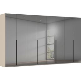 Dreht&uuml;renschrank Rauch, B:400cm H:223cm T:60cmfango, grauspiegel, griffe schwarz, Holzwerkstoff, Schr&auml;nke, "Kleiderschrank Schrank Garderobe
