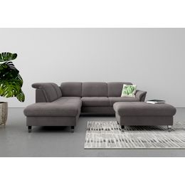 Sit & More Ecksofa SIT & MORE, B:261cm H:88cm T:224cm, grau, 95% Polyester, 5% Polyamid, Wohnzimmer, Sofas, "Maggiore L-Form", wahlweise mit