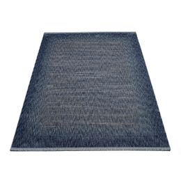 Teppich Musterring, B:140cm H:8mm L:200cm, blau, Polyester, Wohnzimmer, Teppiche, "MEMPHIS", exlcusive Musterring DELUXE COLLECTION mit seidigem Glanz