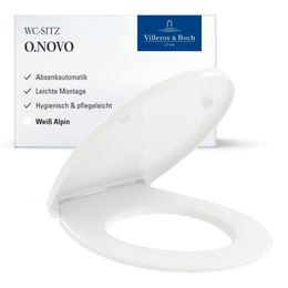 Villeroy & Boch WC-Sitz VILLEROY & BOCH, B:36,8cm H:4,9cm L:43,8cm, wei&szlig;, WC-Sitze, "WC-Sitz O.novo 438 x 368 x 49 cm wei&szlig;", SoftClose, QuickRelease