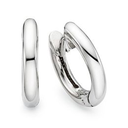 Bruno Banani Damen Paar Creolen "Schmuck Geschenk Silber 925 Ohrschmuck Ohrringe", 14mm, Silber 925 (Sterlingsilber), silber, Silber 925