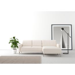 Sit & More Ecksofa SIT & MORE, B:251cm H:84cm T:163cm, beige, Wohnzimmer, Sofas, "Bailando L-Form", wahlweise mit Kopfteilverstellung und Vorziehsitz, motorisch