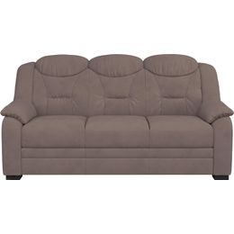 3-Sitzer COTTA, B:189cm H:99cm T:99cm, braun, 100% Polyester, Sofas, "Marcus", Sofa mit hoher R&uuml;ckenlehne