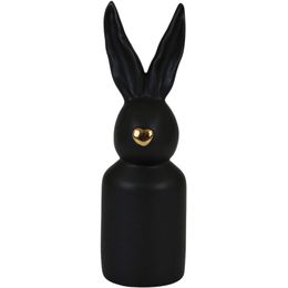 AM Design Osterhase "Osterfigur, Hase mit goldfarbener Nase", B/H/T: 7,5cm x 24,5cm x 8cm, gold, Dekofiguren, Dekofigur aus Porzellan, Ostern, H&ouml;he