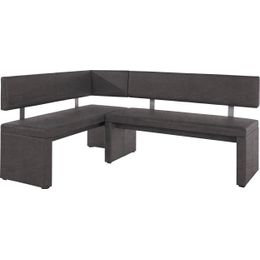 Eckbank OTTO HOME, B:213cm H:90cm T:140cm, schwarz, Holzwerkstoff, Massivholz, Esszimmer, Sitzb&auml;nke, "Charissa", in 3 Gr&ouml;&szlig;en, verschiedene Qualit&auml;ten