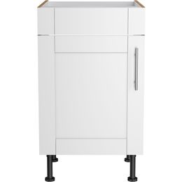 Sp&uuml;lenschrank KOCHSTATION, B:50cm H:87cm T:58,4cm, braun, K&uuml;che, Schr&auml;nke, "KS-Ahus", Breite 50 cm