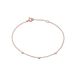 Firetti Damen Armband "Schmuck Geschenk Silber 925 Armschmuck Armkette Herz", 19, Silber 925 (Sterlingsilber), rosa, Silber 925 (Sterlingsilber),