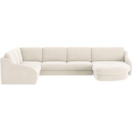Sit & More Wohnlandschaft SIT & MORE, B:372cm H:90cm T:227cm, beige, 100% Polyester, Sofas, "Soul U-Form", wahlweise mit Bettfunktion und Schubkasten