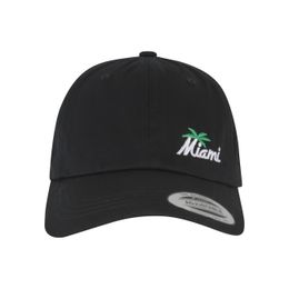 MisterTee Herren Snapback Cap "MisterTee Miami Palm Tree Dad Cap"schwarz, 100% Baumwolle, Caps