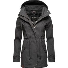 Marikoo Damen Outdoorjacke "Nyokoo", grau, Gr. S, Oberstoff: 100% Baumwolle; Futter: 100% Polyester; Wattierung: 100% Polyester; &Auml;rmelfutter: 100%