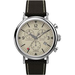 Timex Herren Chronograph "WATERBURY STANDARD", braun, Armbanduhren, Quarzuhr, Armbanduhr, Herrenuhr, Datum, Leuchtzeiger, Stoppfunktion