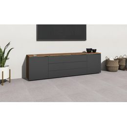 borchardt M&ouml;bel Lowboard BORCHARDT M&Ouml;BEL, grau, Wohnzimmer, Sideboards, "San Diego", Breite 200 cm