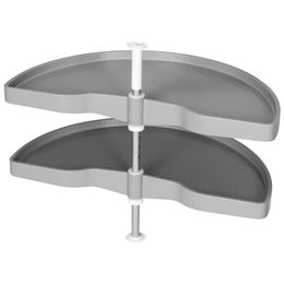 Optifit Unterschrank, B/H/T: 85cm x 6cm x 47cm, grau, K&uuml;che, Schr&auml;nke, 1/2 Karussellb&ouml;den f&uuml;r Eckunterschr&auml;nke