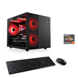 CSL PC "Cube V24209", Microsoft Windows 11 Home (64 Bit), 32 GB RAM 1.000 GB SSD, schwarz, B&uuml;ro, Desktop-PCs