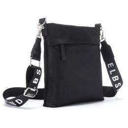 ELBSAND Damen Umh&auml;ngetasche "Schultertasche", schwarz, Stoff, Textil, unifarben, Taschen, Minibag, Handtasche, Crossbody Bag VEGAN