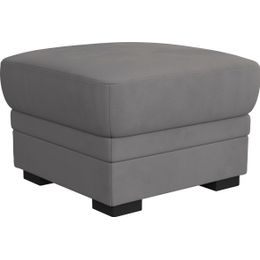 Hocker COTTA, B:68cm H:45cm T:68cm, silber, 100% Polyester, Wohnzimmer, Hocker, "Marcus", mit Stauraum