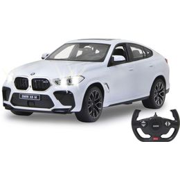 Jamara Kinder RC-Auto "Deluxe Cars, BMW X6 M 1:14, wei&szlig; - 2,4 GHz", wei&szlig;, B:16cm H:12,1cm T:35,3cm, Fernlenkfahrzeuge, mit LED-Lichtern