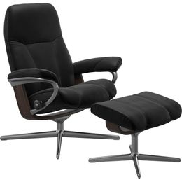 stressless "Consul" mit Cross Base, Gr&ouml;&szlig;e S, M & L, Holzakzent Wenge