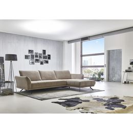 Ecksofa DIE PLANBAR, B:285cm H:84cm T:178cm, grau, 100% Polyester, Wohnzimmer, Sofas, "MP-IN20041 L-Form", optional Sitztiefenverstellung und