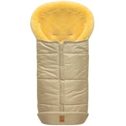 Heitmann Felle "Eisb&auml;rchen - Lammfell Winterfu&szlig;sack - Premium Qualit&auml;t" mit echtem Lammfell, f&uuml;r Kinderwagen & Buggy, 6 Gurtschlitze, waschbar