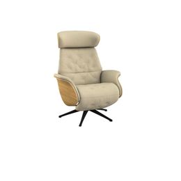 Relaxsessel FLEXLUX, B:81cm H:111cm T:90cm, beige, 100% Polyester, Wohnzimmer, Sessel, "Volden elektrischer Funktionsessel", Gr&ouml;&szlig;e M, R&uuml;cken &