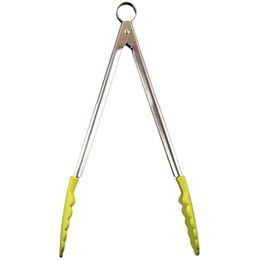 Cuisipro Kochzange, L: 24cm, gr&uuml;n, K&uuml;chenzangen, Edelstahl/Silikon, mit Verschlussfunktion