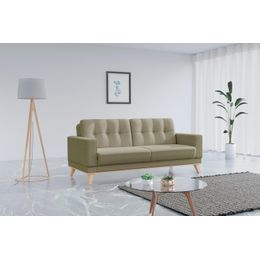 Sit & More 3-Sitzer SIT & MORE, B:215cm H:90cm T:97cm, gr&uuml;n, 100% PES, Sofas, "Lavida"