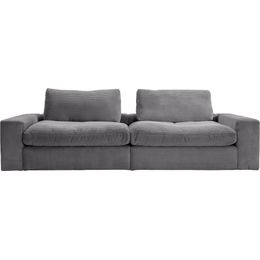 Big-Sofa Alina, B:266cm T:123cm, grau, Cord GCT (92% Polyester, 8% Nylon), Sofas, "Sandy", 266 cm breit und 123 cm tief, in modernem Cordstoff