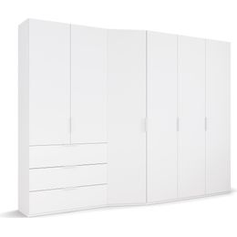 Dreht&uuml;renschrank Rauch, B:297cm H:222cm T:60cm, wei&szlig;, Holzwerkstoff, Schr&auml;nke, "Kleiderschrank Schrank Garderobe W&auml;scheschrank WAVE", in 2