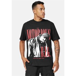 Recovered Herren T-Shirt "The Notorious B.I.G Red Script", schwarz, Gr. XL, bedruckt, 100% Baumwolle, Shirts, im zeitlosen Design