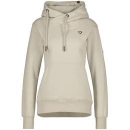 alife and kickin ALIFE & KICKIN Damen Kapuzensweatshirt "Damen SarahAK A", beige, Gr. XS, 50% Baumwolle, 50% Polyester, Sweatshirts, Hoodie Kapuzenpullover,