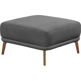 Sch&ouml;ner Wohnen Kollektion Hocker, B:80cm H:45cm T:80cm, grau, SCH&Ouml;NER WOHNEN-KOLLEKTION, 16% Baumwolle, 79% Polyester, 5% Polyacryl, Wohnzimmer, Hocker, "Pearl - 5 Jahre