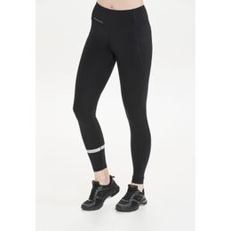 Endurance Damen Lauftights "Yames", schwarz, Gr. 36, unifarben, 72% Nylon, 28% Elasthan, Hosen, aus extra starkem Kompression-Stretch
