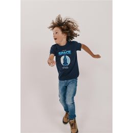 ZIGZAG Jungen Funktionsshirt "T-shirt", blau, Gr. 116, bedruckt, 100% Baumwolle, Shirts, mit stylischem Aufdruck