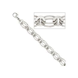 Jobo Damen Silberarmband, 19cm, Silber 925 (Sterlingsilber), silber, Silber 925 (Sterlingsilber), Armb&auml;nder, 925 Silber 19 cm