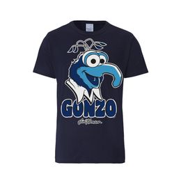 logoshirt Damen T-Shirt "Gonzo - Muppet Show", schwarz, Gr. M, bedruckt, 100% Baumwolle, Shirts, mit lizenziertem Originaldesign