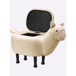 Hocker, B:78cm H:54cm T:34cm, wei&szlig;, Garten, Hocker