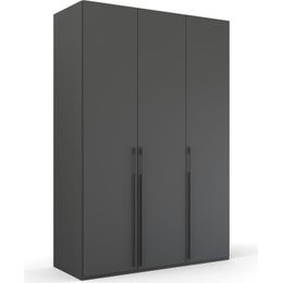 Dreht&uuml;renschrank Rauch, B:151cm H:235cm T:63cm, grau, Holzwerkstoff, Schr&auml;nke, "Kleiderschrank Schrank Garderobe W&auml;scheschrank SKAT PURE", elegante