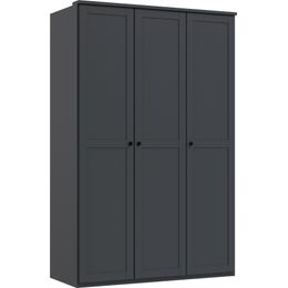 Dreht&uuml;renschrank wimex, B:135cm H:210cm T:58cm, grau, Holzwerkstoff, Schr&auml;nke, "Chalet", in Landhausoptik
