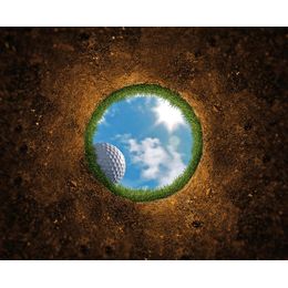 papermoon Fototapete "Golfloch", B/L: 4m x 2,6m, Bahnen: 8 Stk., bunt, Schlafzimmer, Tapeten