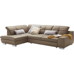 Ecksofa, B:292cm H:89cm T:212cm, beige, SET ONE BY Musterring, 100% Polyester, Wohnzimmer, Sofas, "SO 1200 inkl. Sitztiefen- & R&uuml;ckenverstellung f&uuml;r
