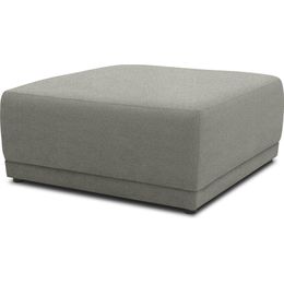 Hocker DOMO collection, B:100cm H:45cm T:100cm, grau, 100% Polyester, Wohnzimmer, Hocker, "800007", nach Wunsch zusammenstellbar