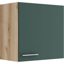 H&auml;ngeschrank Optifit, B:60cm H:57,6cm T:34,6cm, gr&uuml;n, Holzwerkstoff, K&uuml;che, Schr&auml;nke, "Bella", Breite 60 cm, 1 T&uuml;r, 1 Einlegeboden