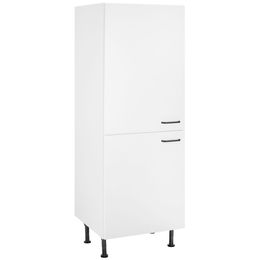 Hochschrank Optifit, B:60cm H:176,6cm T:58,4cm, wei&szlig;, Holzwerkstoff, K&uuml;che, Schr&auml;nke, "Elga", mit Soft-Close-Funktion, h&ouml;henverstellbaren F&uuml;&szlig;en,