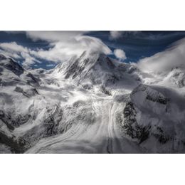 papermoon Fototapete "Photo-Art CLARA GAMITO, GLETSCHER", B/L: 4m x 2,6m, Bahnen: 8 Stk., bunt, Schlafzimmer, Tapeten