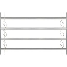 Alberts Fensterschutzgitter "Secorino Style", B/H/T: 60cm, silber, Schutzgitter, Breite ausziehbar 100-150 cm, versch. H&ouml;hen