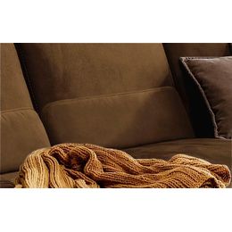 Sofakissen W.Schillig, B:62cm H:20cm T:8cm, braun, Stoff S37 (100% Polyester);ROHLEDER Chenille-Flachgewebe Q2 W77 (68% Polyacryl, 32%