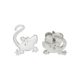 Jobo Damen Paar Ohrstecker "Gecko", Silber 925 (Sterlingsilber), silber, Silber 925 (Sterlingsilber), Ohrringe, 925 Silber